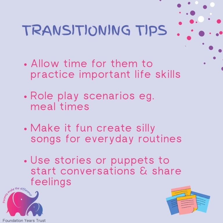 Foundation Years Trust | Tips for Transitioning to Nursery or School